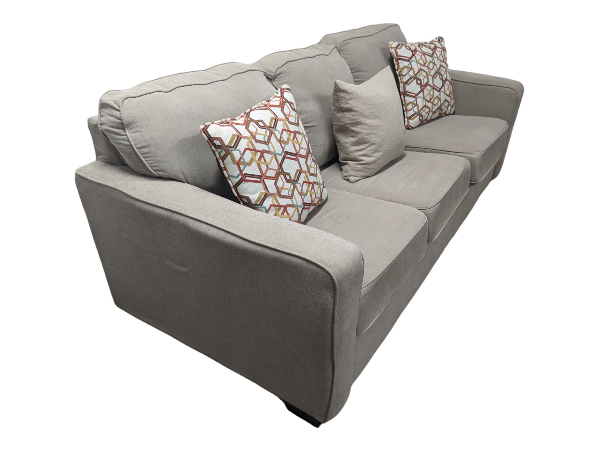 Beige Ashley Furniture Couch and Loveseat Set - The Good Couch