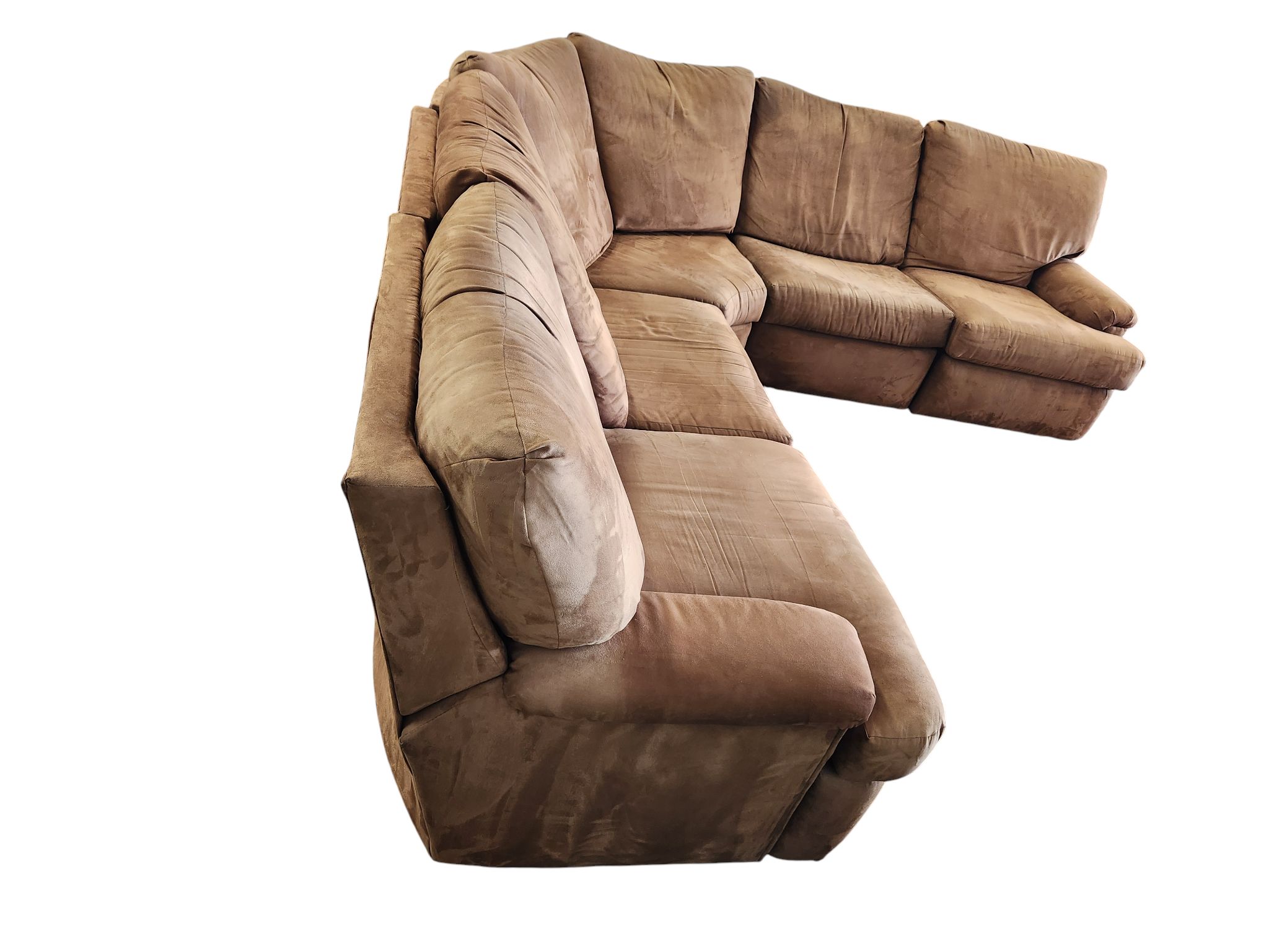 Flexsteel Microfiber 5pc Sectional with Recliners - The Good Couch