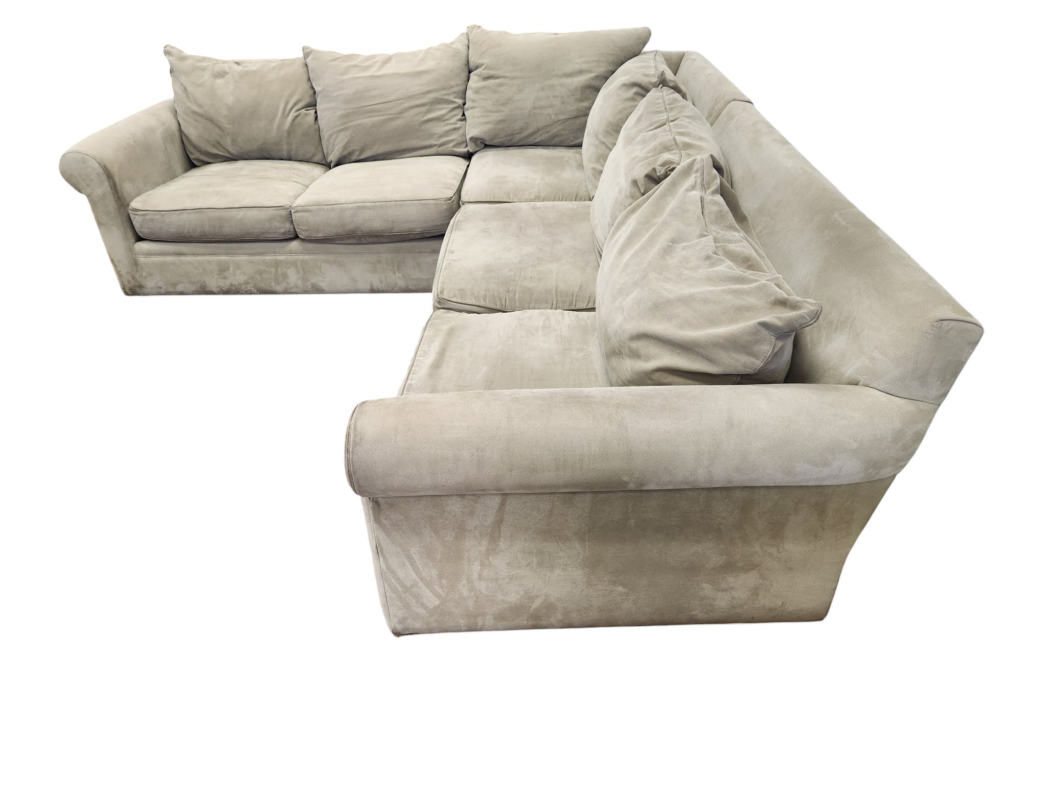 Sage Astra Fabric L-Shaped Sectional - The Good Couch