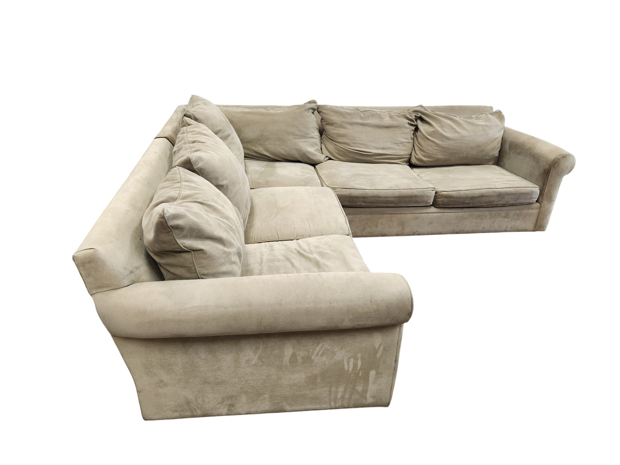 Sage Astra Fabric L-Shaped Sectional - The Good Couch
